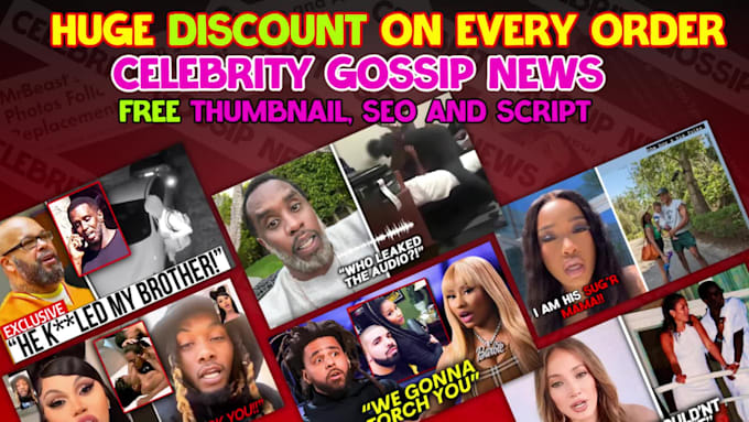 Create and manage celebrity gossip channel by Uhk001 | Fiverr