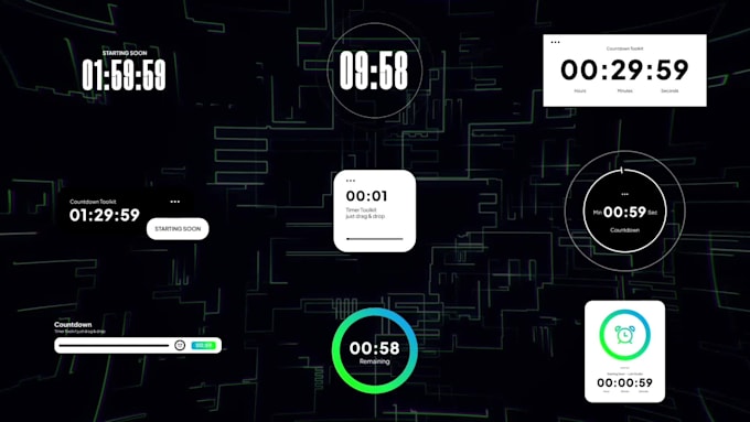 Create animated countdown timer video up to anytime by Anatolii_pk | Fiverr