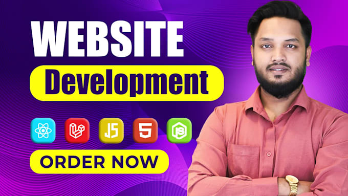 Build, rebuild website development as a full stack developer, frontend developer by Techdot ...