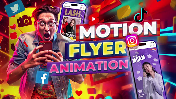 Create stunning motion flyers and animated video ads for social media ...