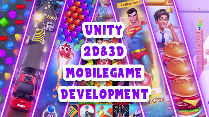 Develop 2d 3d mobile games in unity that ranks or earn by ...
