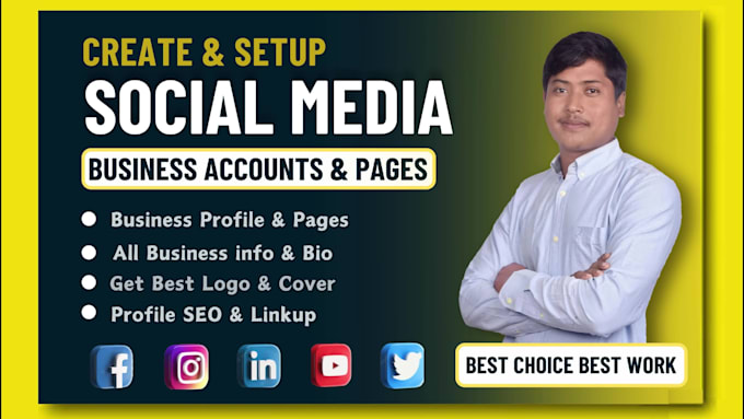 Create and set up social media accounts, facebook pages, and optimize ...