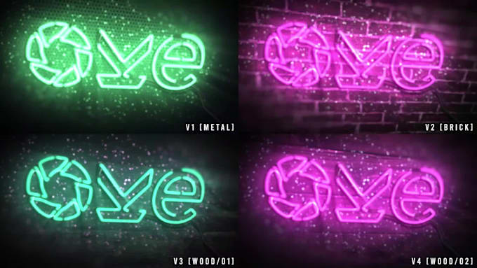 Create a professional neon logo animation by Olgachoke | Fiverr