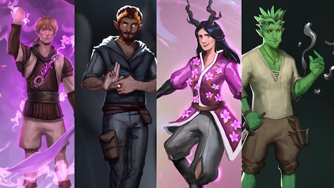 Draw token art for your oc or dnd characters by Zeezaczed | Fiverr