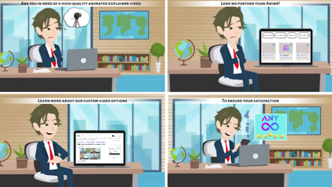 Create 2d animated explainer video by Anyma8 | Fiverr