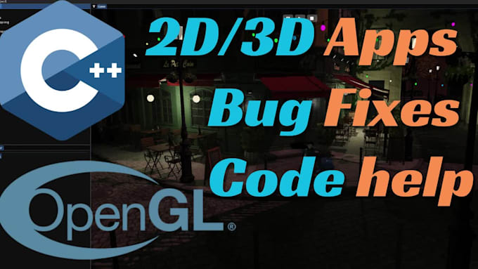Develop 2d or 3d programming projects using cpp and opengl by Renderforge | Fiverr