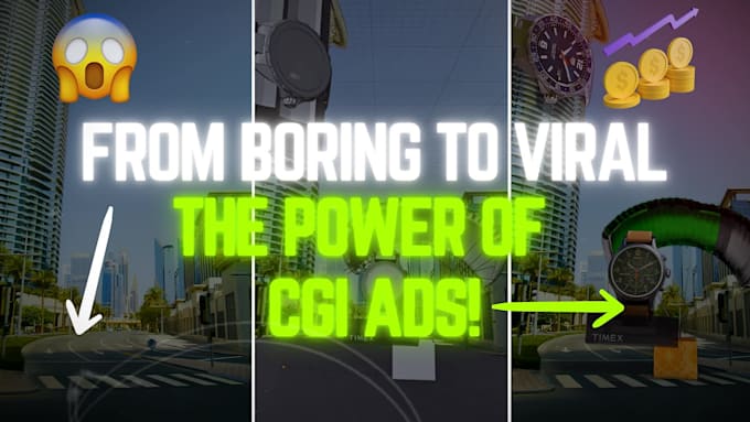 Create viral cgi ads for your watch brand by Owaisusman105 | Fiverr