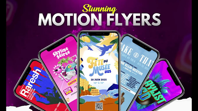 Create motion flyer and animated poster with motion graphics by ...