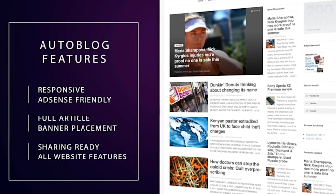Create full functional automated news blog website on any niche by ...