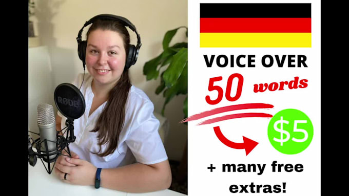 Produce a female german voice over in a pleasant and multifaceted voice ...