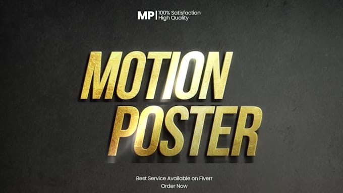 Create animated social media post and motion poster by Synahmed | Fiverr