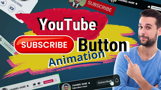 Create youtube like and subscribe button animations by Fiverking784 | Fiverr