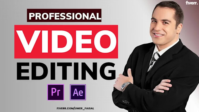 Do professional video editing for youtube, facebook and instagram by Umer_faisal | Fiverr