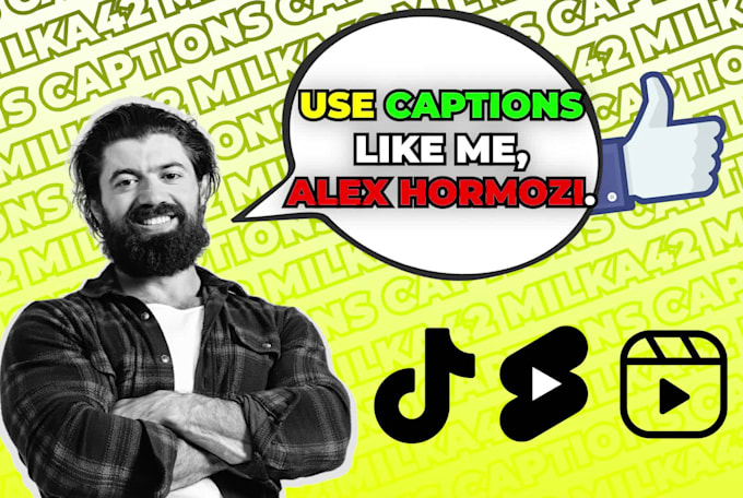 Create trendy captions for tiktok, shorts, reels etc by Milka42 | Fiverr