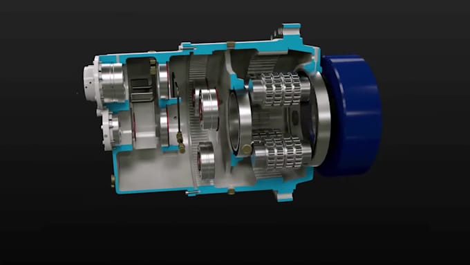 3d exploded view and industrial mechanical animation in blender cad to ...