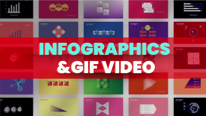 Create professional infographic video and gif animation