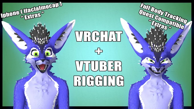 Rig or create your 3d model or avatar for vtuber and vrchat by ...