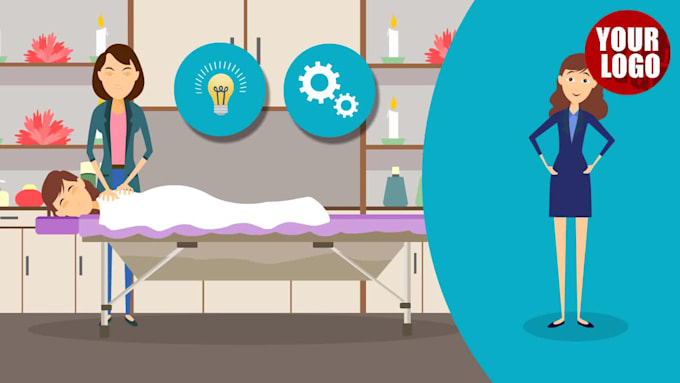 Create licensed massage therapist 2d animation video by Hk_rahman | Fiverr