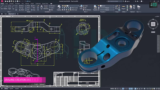 Create detailed technical drawings and manufacturing documents by ...
