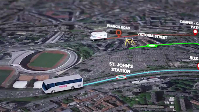 Create a travel map and animated travel route video by Sanwalmaps | Fiverr