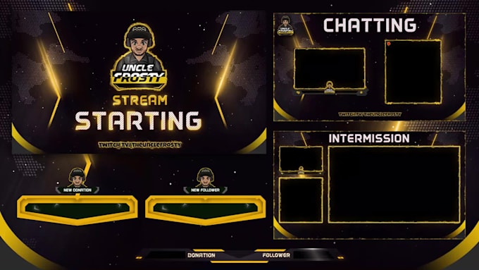 Do dope twitch streaming overlay animations and mascot logo by Muhammad ...