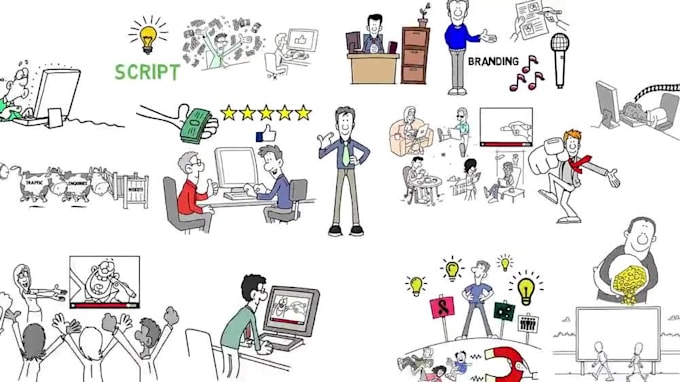 Whiteboard animation video sales doodle video 2d animated explainer youtube ads by Colenus | Fiverr