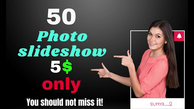 Do photo slideshow video with music and text overlay by Suma_2 | Fiverr