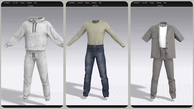 Create realistic 3d clothing for fashion brands using clo3d, marvelous ...
