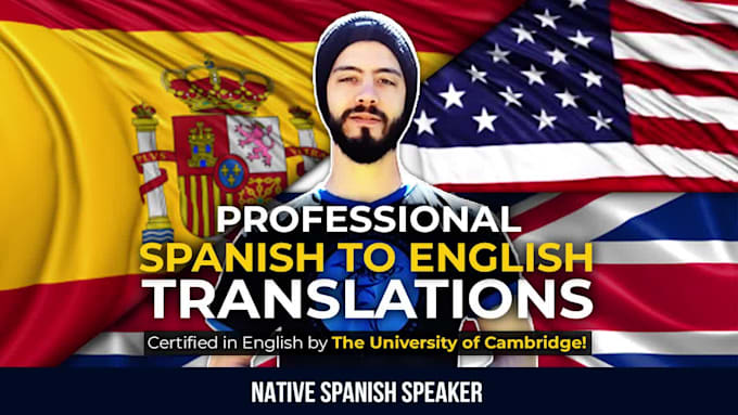 Professionally translate spanish to english by Mati_presta | Fiverr