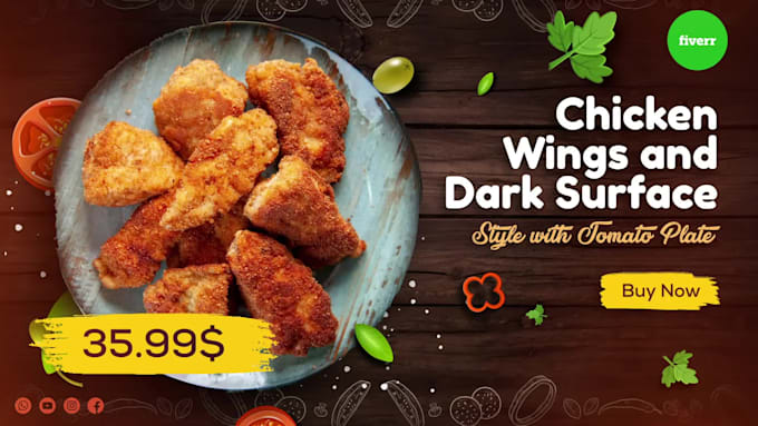 Design professional animated food menu for digital tv screen by ...