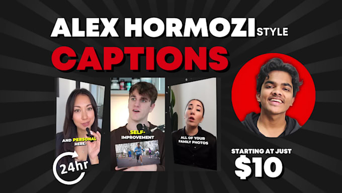 Edit alex hormozi captions style instagram reels with captions,yt shorts,tiktoks by Thisisomrane ...