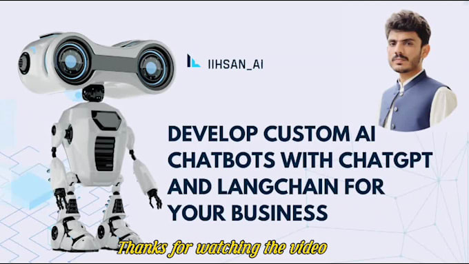 Develop custom ai chatbots with chatgpt and langchain for your business by Ihsan_ai | Fiverr