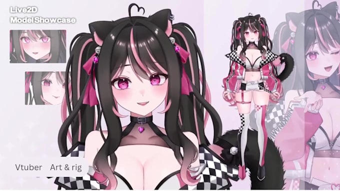 Draw and rig 2d vtuber model, vtuber rigging, live2d vtuber model, live2d rig by Yanghasi | Fiverr