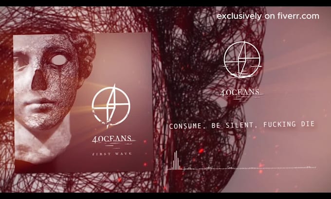 Create lyric video plus audio visualization by Hendrias | Fiverr