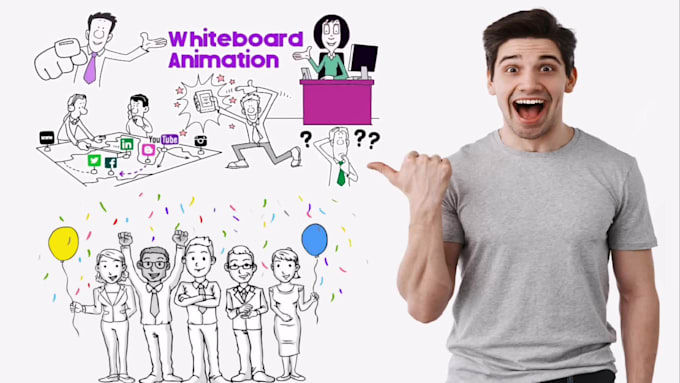 Make a professional whiteboard animation explainer video by ...