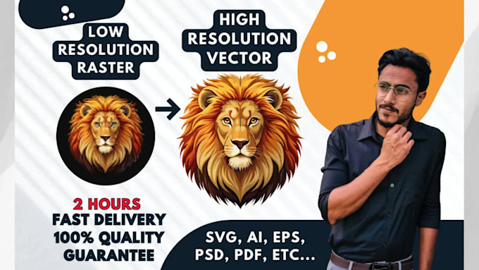 Convert logo, image, sketch to vector, vector tracing, manual ...