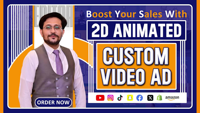 Create powtoon 2d animated explainer video or infographic marketing video ads
