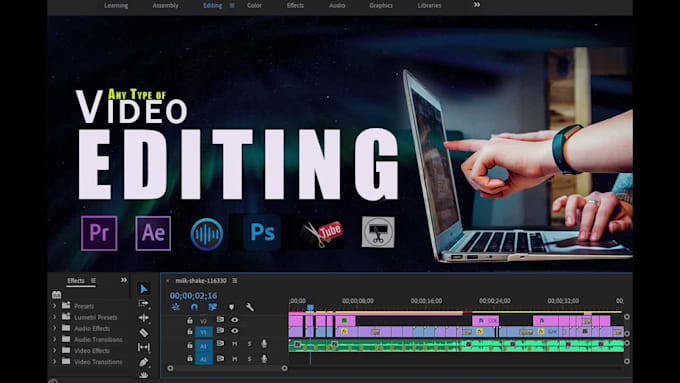 Do professional video editing urgently by Ladlaqasimali | Fiverr
