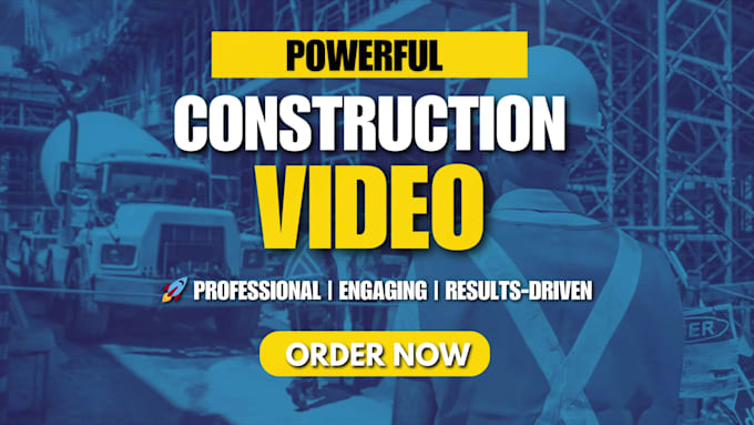 Create professional construction video ads by Queenlogos_ | Fiverr