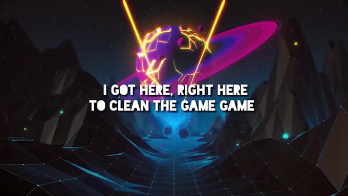 Make 3d animated lyric music video in 24 hours by Deemust | Fiverr