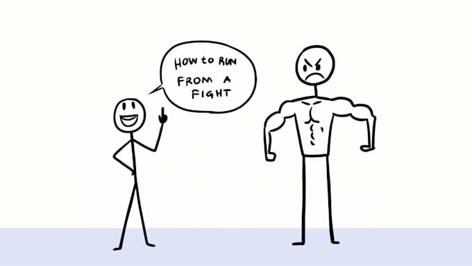 Create a custom 2d stickman animation for youtube and business by ...