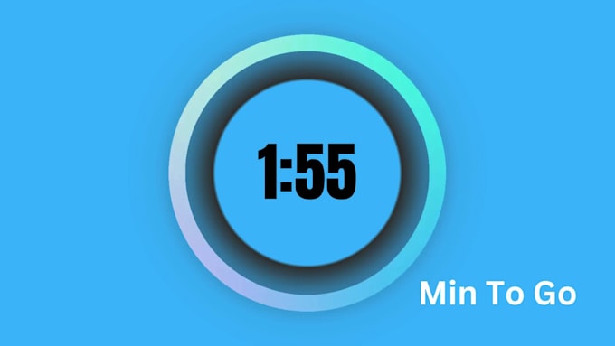 Create animated countdown timer video up to anytime by Mycosmos7 | Fiverr