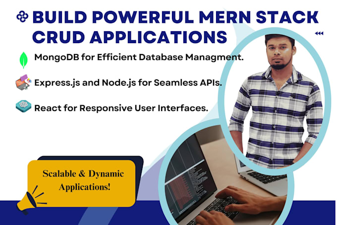 Build mern stack crud applications with mongodb express react and nodejs by Hamiddevxpert | Fiverr