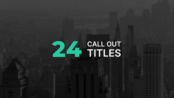 Create minimalist and clean call out titles by Pralin123 | Fiverr
