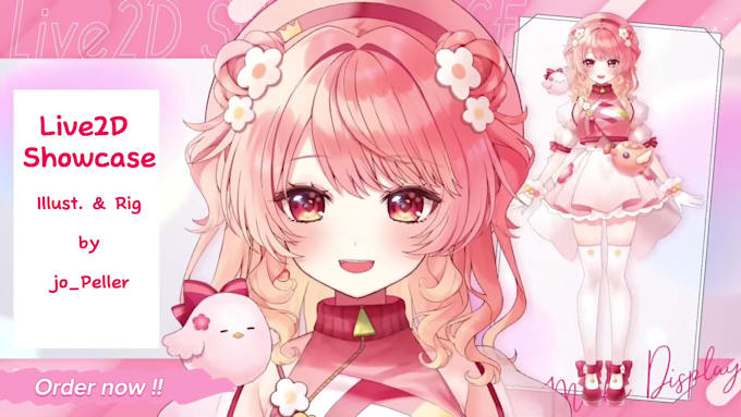 Create vtuber model, live2d design, vtuber design, live2d rig, anime ...