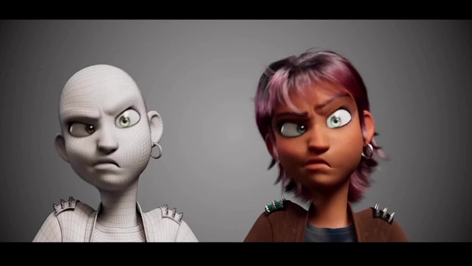 Do 3d character design, 3d modelling, 3d rigging, 3d face animation, 3d ...
