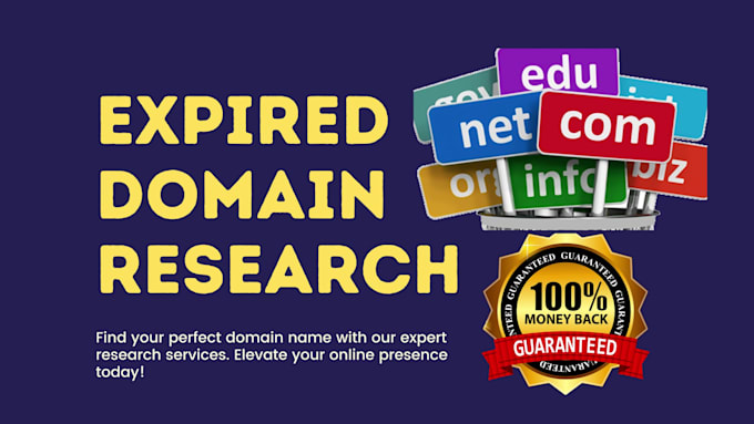 Research and find expired domain names with high da and dr by Azizxpert ...
