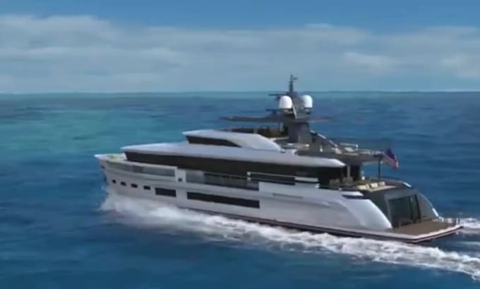 3d ship model 3d boat animation 3d yacht design pontoon hull 3d tugboat ...