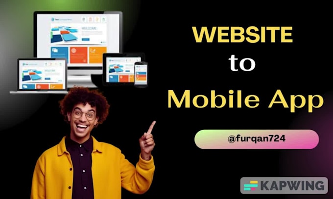 Convert website to app using webview app for android and ios with flutter by Furqan724 | Fiverr