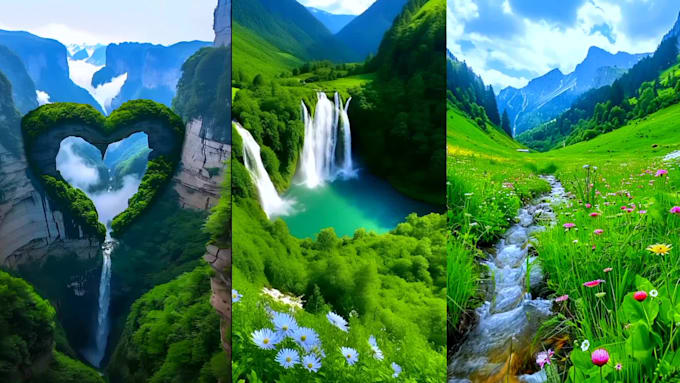 Create youtube channel 100 nature short videos with meditation music by ...